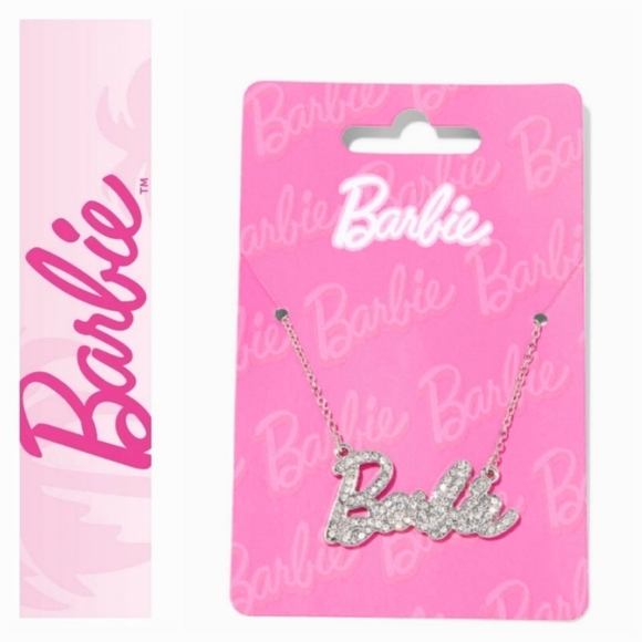 Barbie | Jewelry | Barbie Silver Logo Necklace | Poshmark
